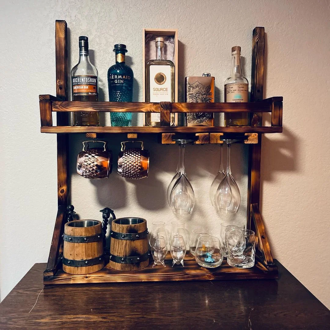 Stylish DIY Bar Shelf Ideas for Your Home Bar Designs