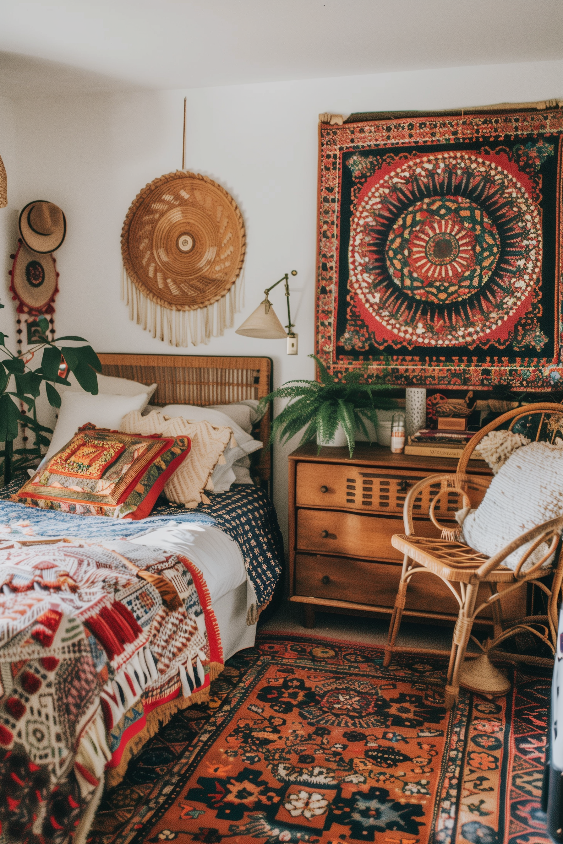 46 Boho Bedroom Ideas: Layer Textures & Eclectic Accents
