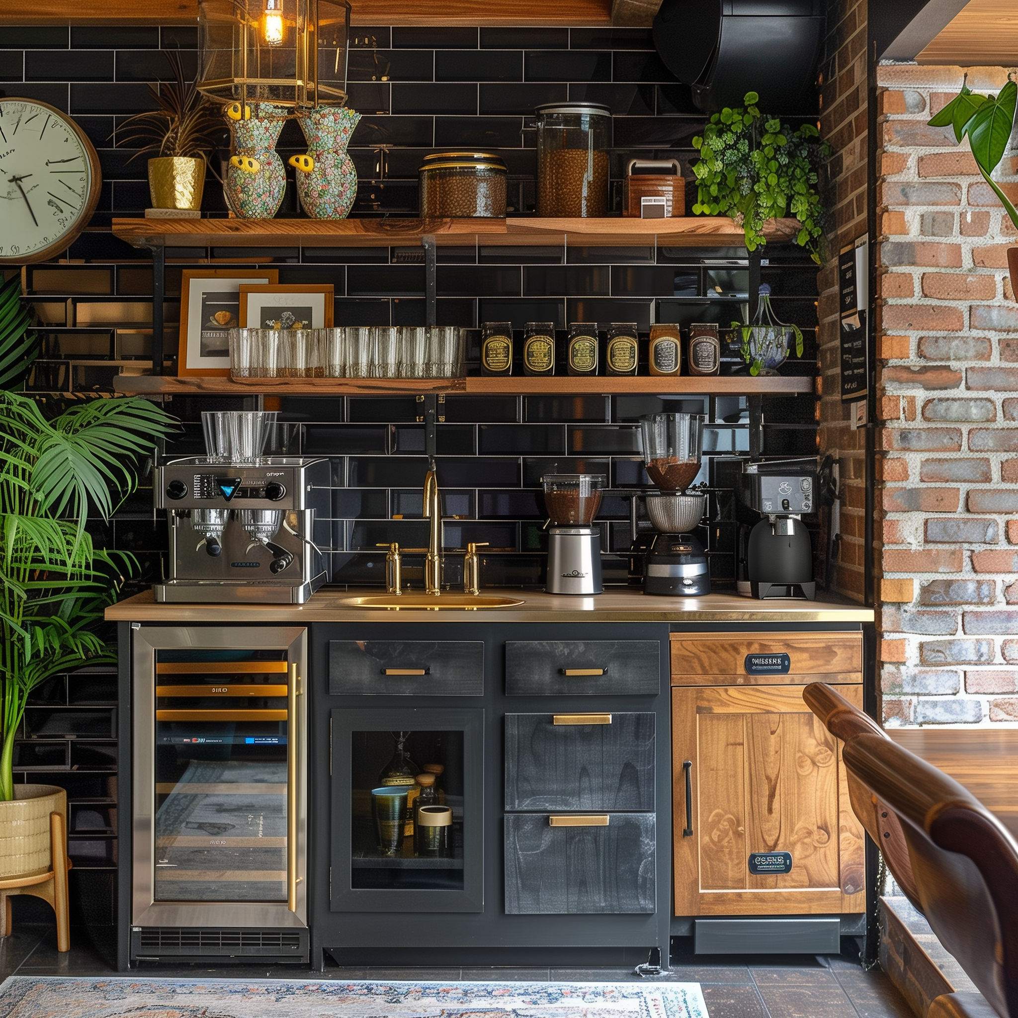 Rustic Charm: 17 Farmhouse Coffee Bar Ideas