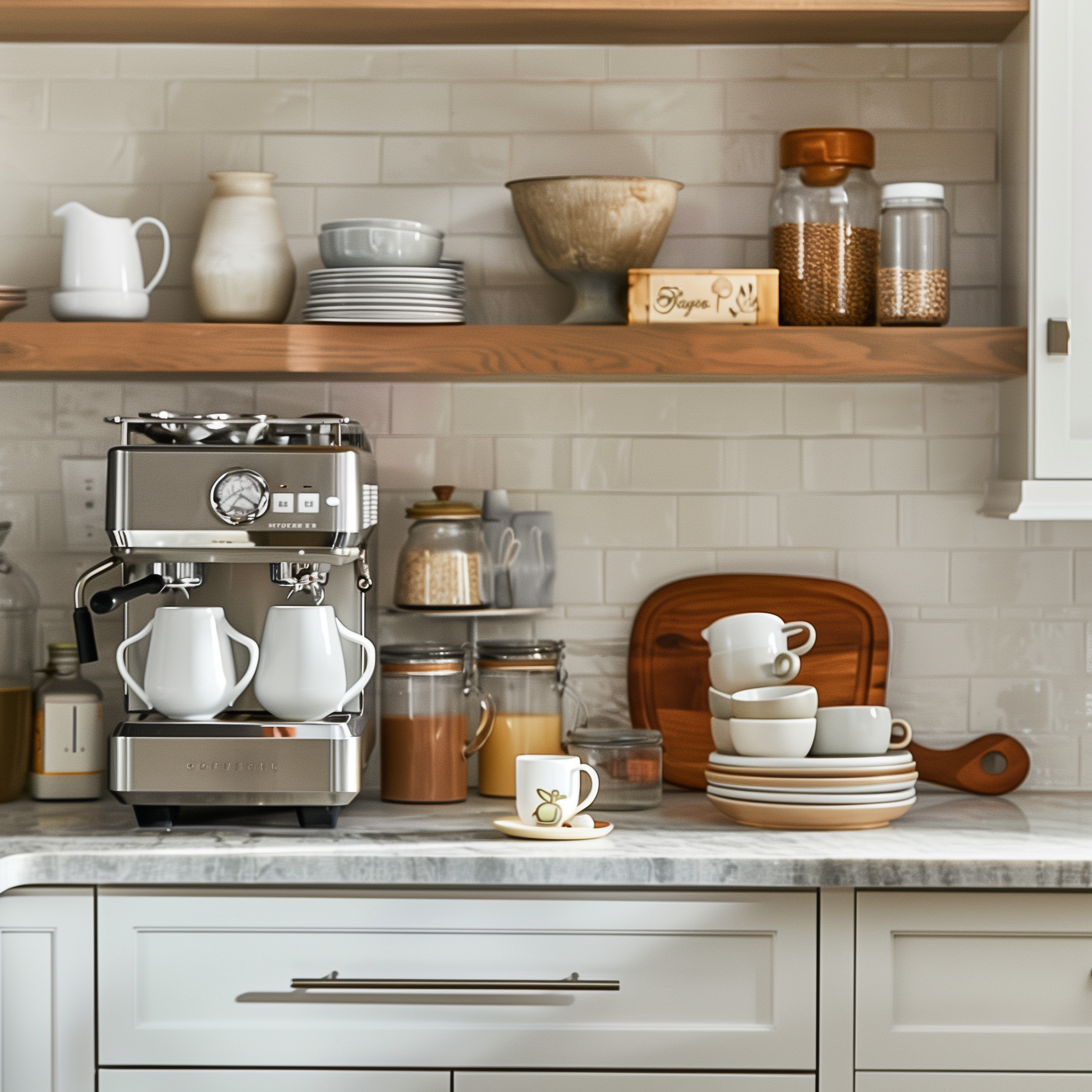 Rustic Charm: 17 Farmhouse Coffee Bar Ideas