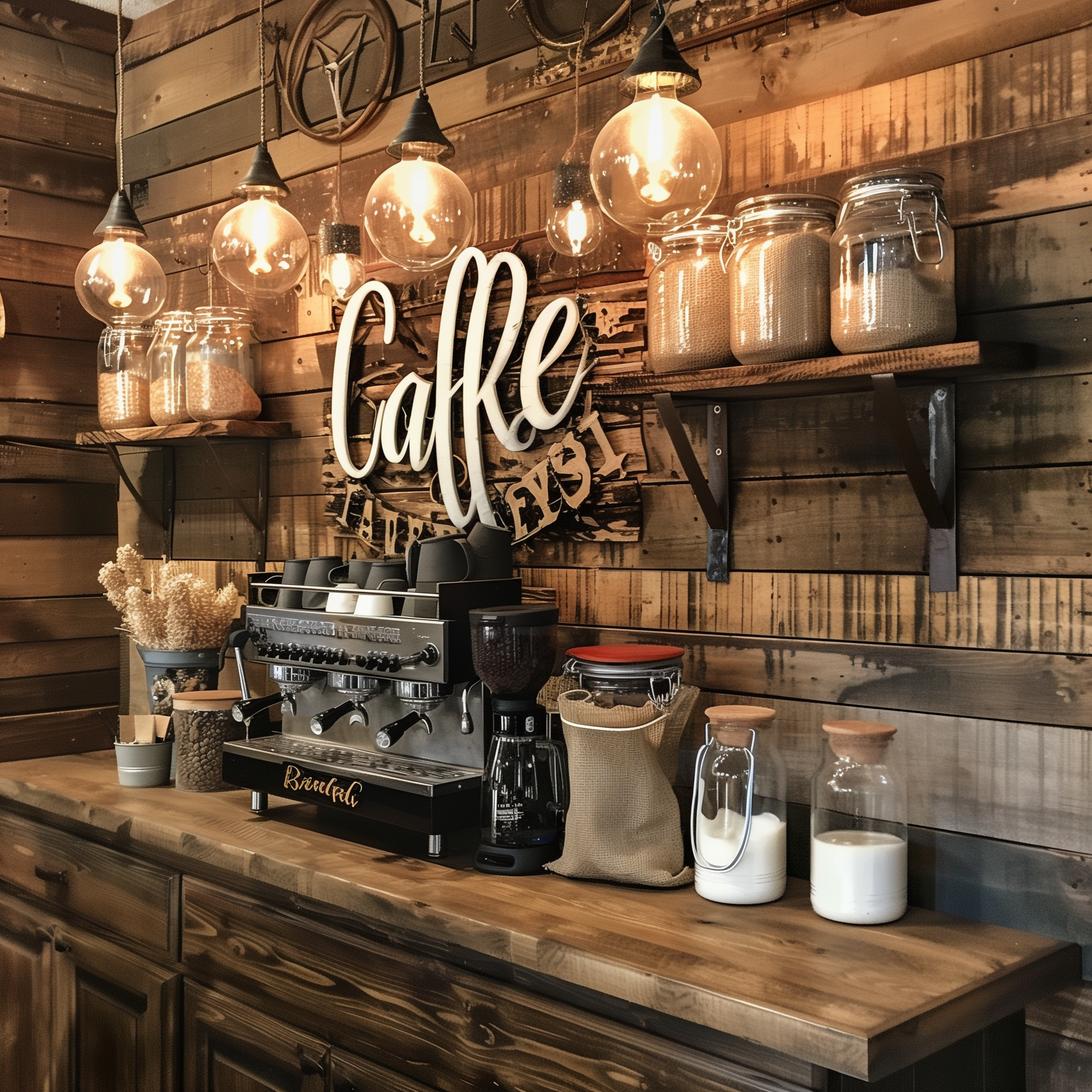 Rustic Charm: 17 Farmhouse Coffee Bar Ideas