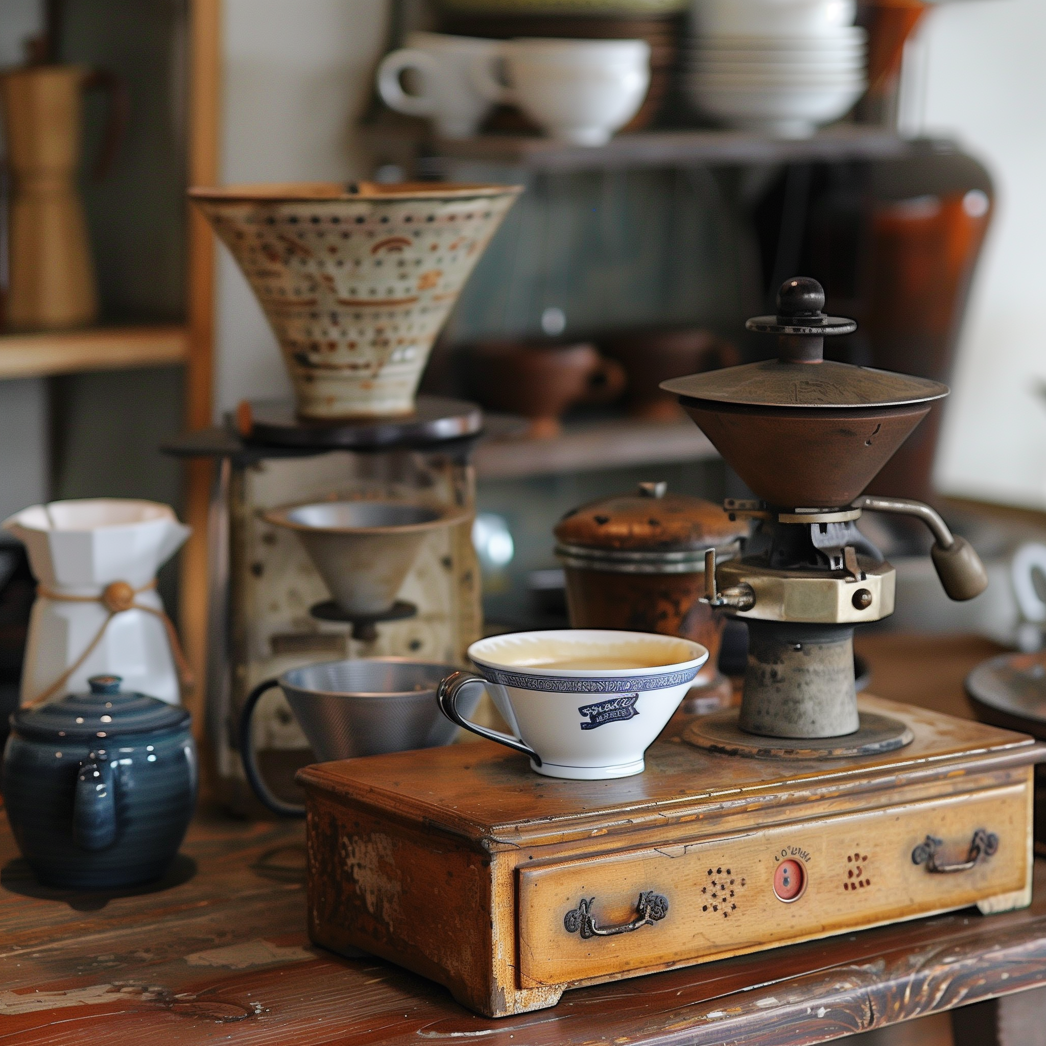 Rustic Charm: 17 Farmhouse Coffee Bar Ideas