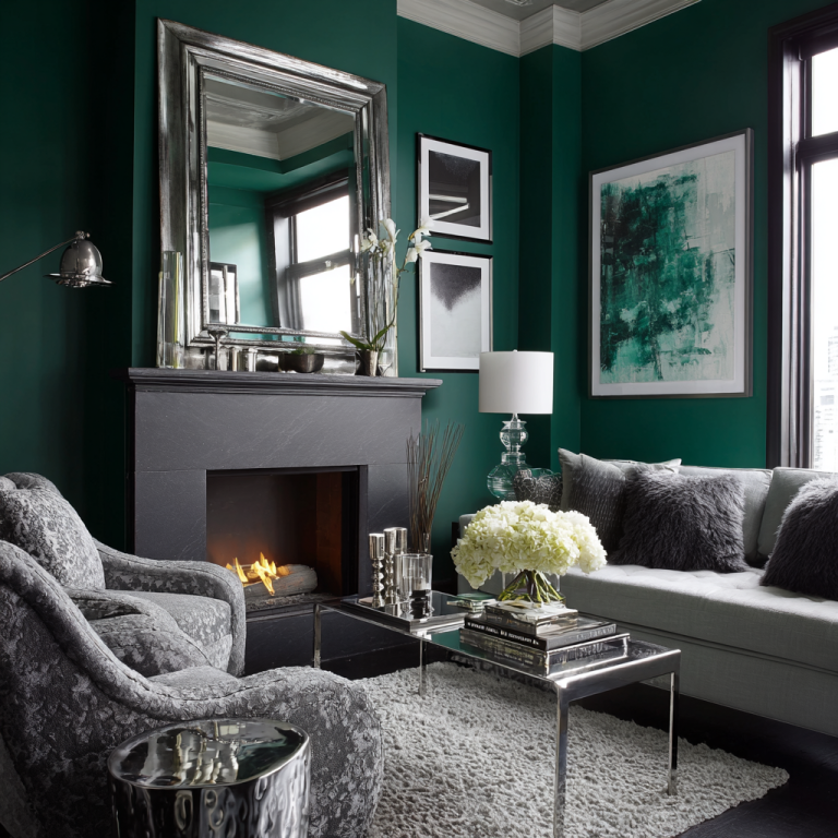 27 Emerald Green Living Rooms That Look Like a Lush Jewel Box