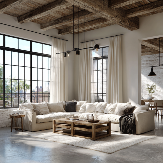 21 Industrial Farmhouse Living Room Ideas That Blend Rustic and Modern ...