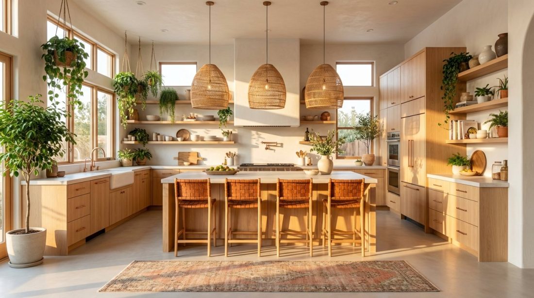 24 Beautiful Bohemian Kitchen Ideas That Bring Free-Spirited Style Home